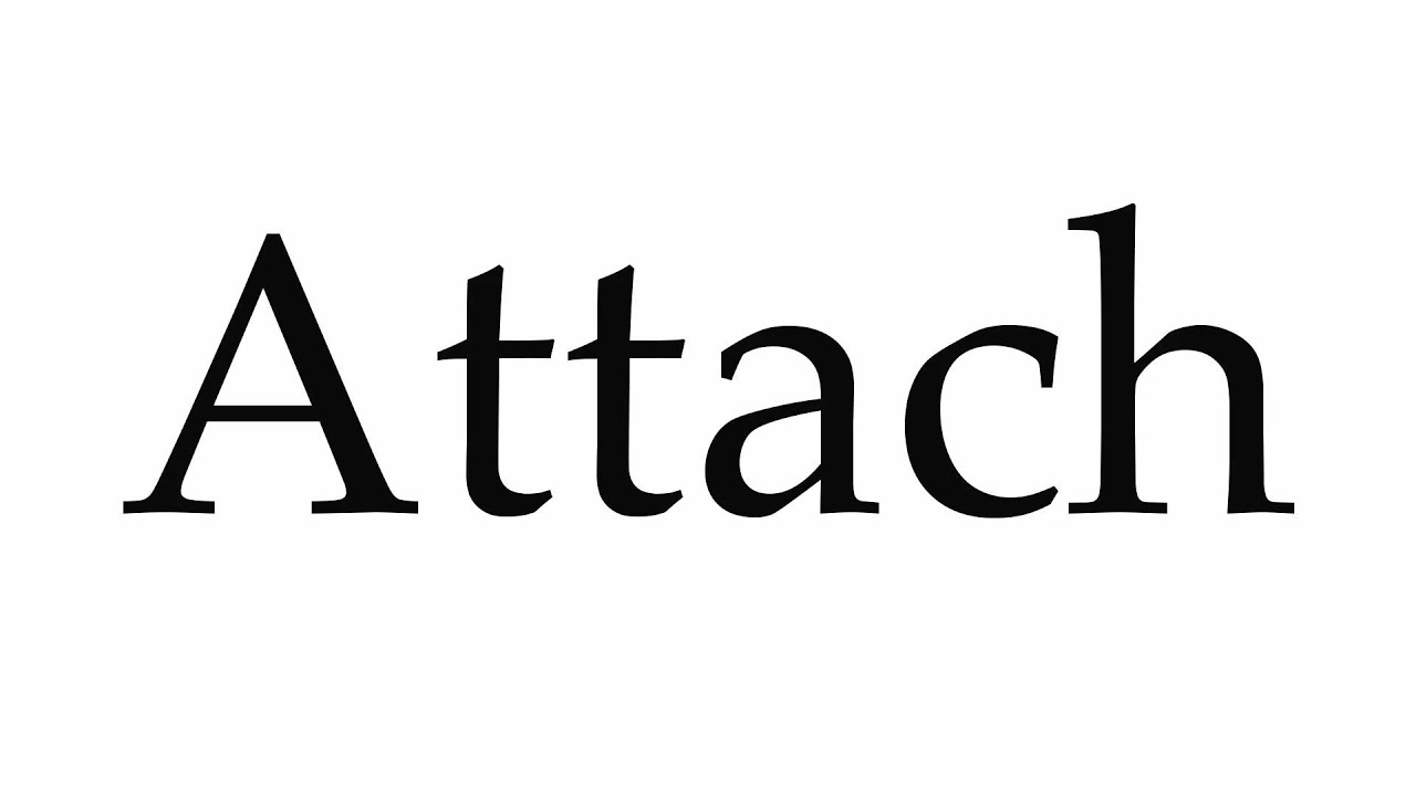 How to Pronounce Attach - YouTube
