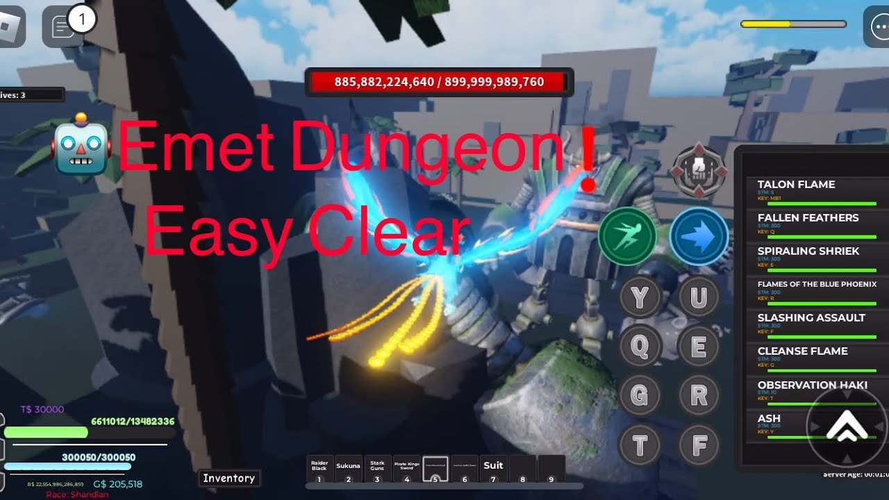 Emet Dungeon Easy Solo Farming - AOPG roblox - YouTube