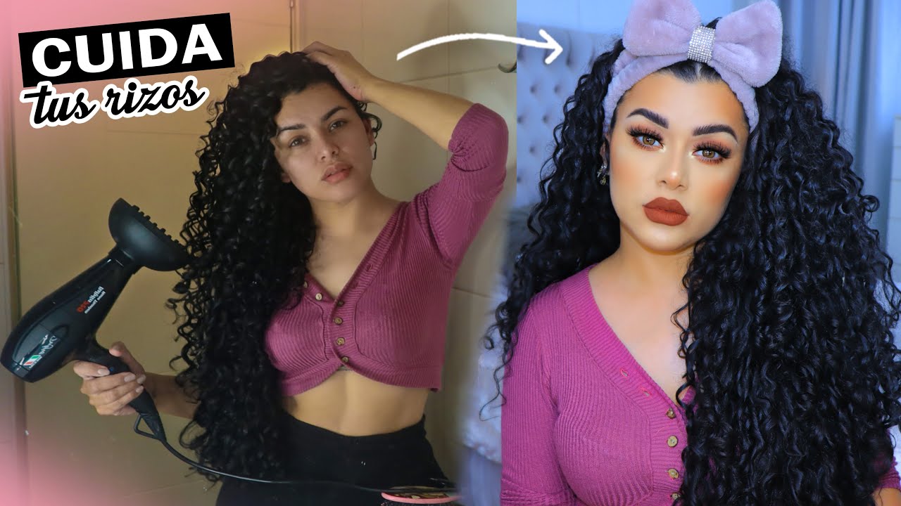 RIZOS DEFINIDOS Y PERFECTOS, CUIDADOS PARA TENER UN CABELLO SANO. - YouTube