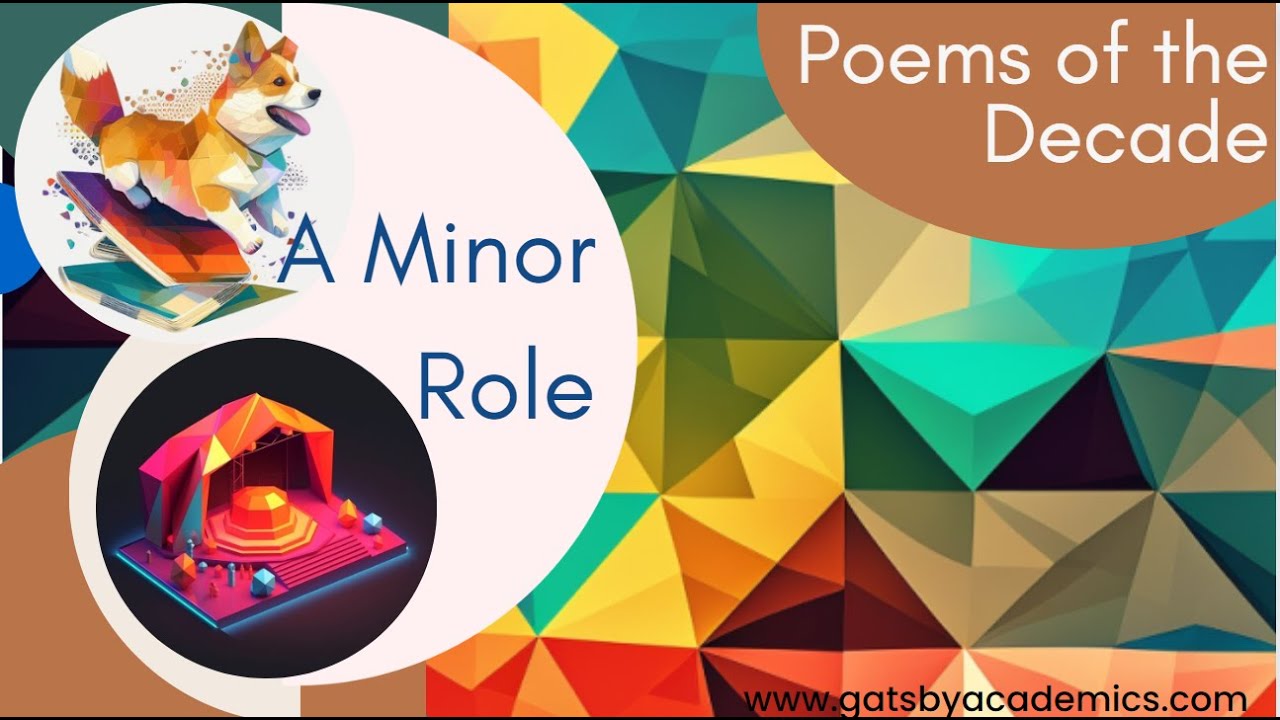 Edexcel Poems of the Decade anlysis of Minor Role Short - YouTube
