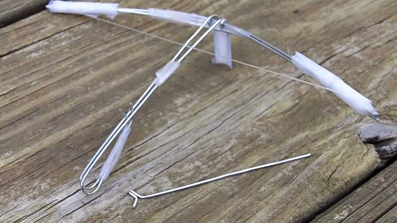 Paperclip Crossbow - YouTube