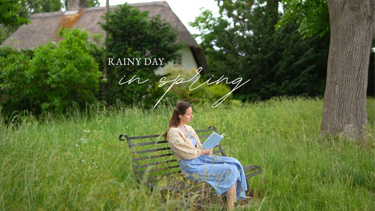 Slow rainy spring day in the English countryside | Cozy Cottage ...