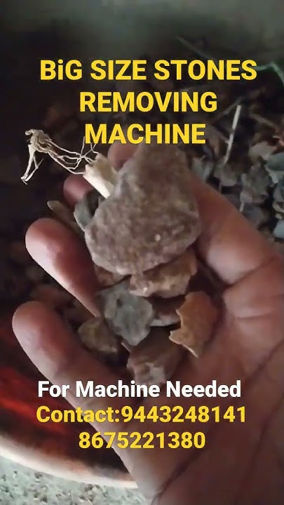 Stones removing machine 9443248141,8675221380 all size stone remove ...