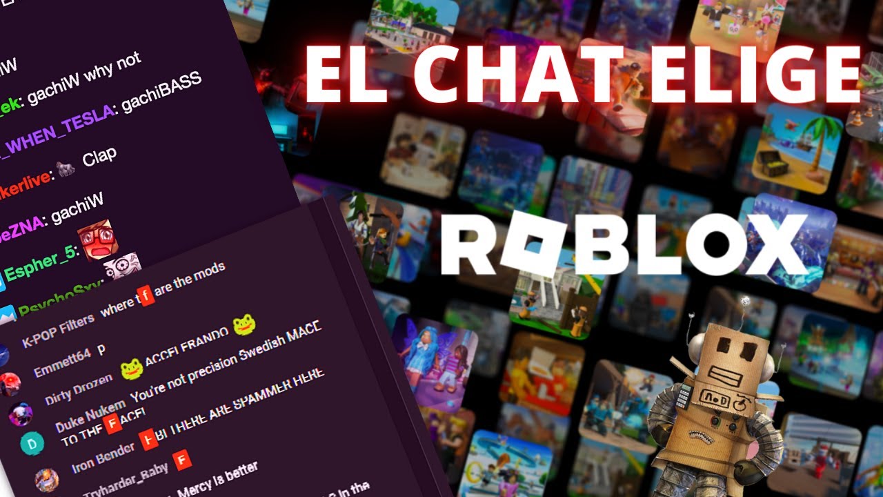EL CHAT ELIGE QUE JUEGO DE ROBLOX JUGAMOS POR 40 MINUTOS - YouTube