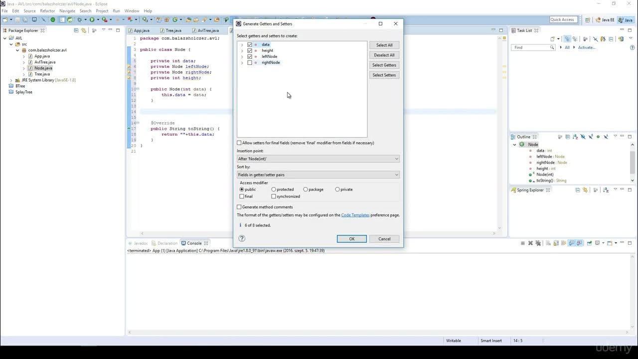 048 AVL implementation Node and Tree - YouTube