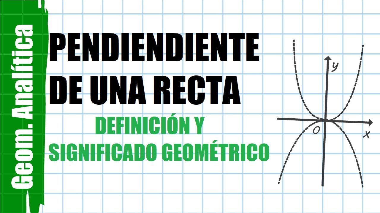 Pendiente de una recta - Definición - YouTube