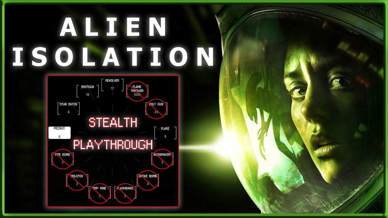 ALIEN ISOLATION - STEALTH PLAYTHROUGH - ONLY ALLOWING THE REVOLVER ...
