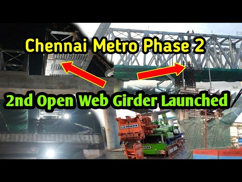 🚨Chennai Metro Phase 2 Update 🚦2nd OWG Launched Over Porur ...