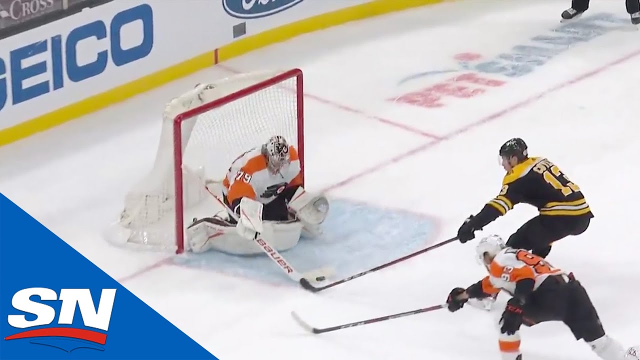 Charlie Coyle Goes Top Shelf With Incredible One-Handed Redirect - YouTube