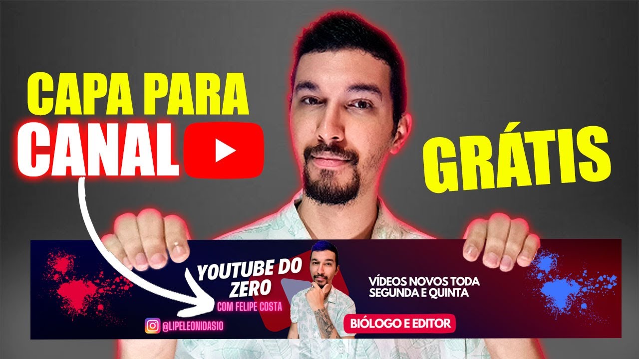 Como fazer CAPA para CANAL DO YOUTUBE de graça pelo CANVA | BANNER para ...