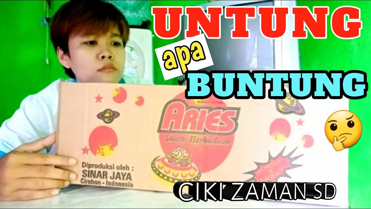 unboxing 1 dus ciki aries berhadiah uang #snackberhadiah # ...