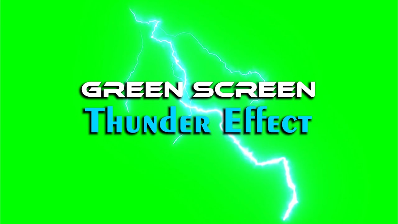 Green Screen Thunder Effect || Lightning Strikes || Green Screen ...