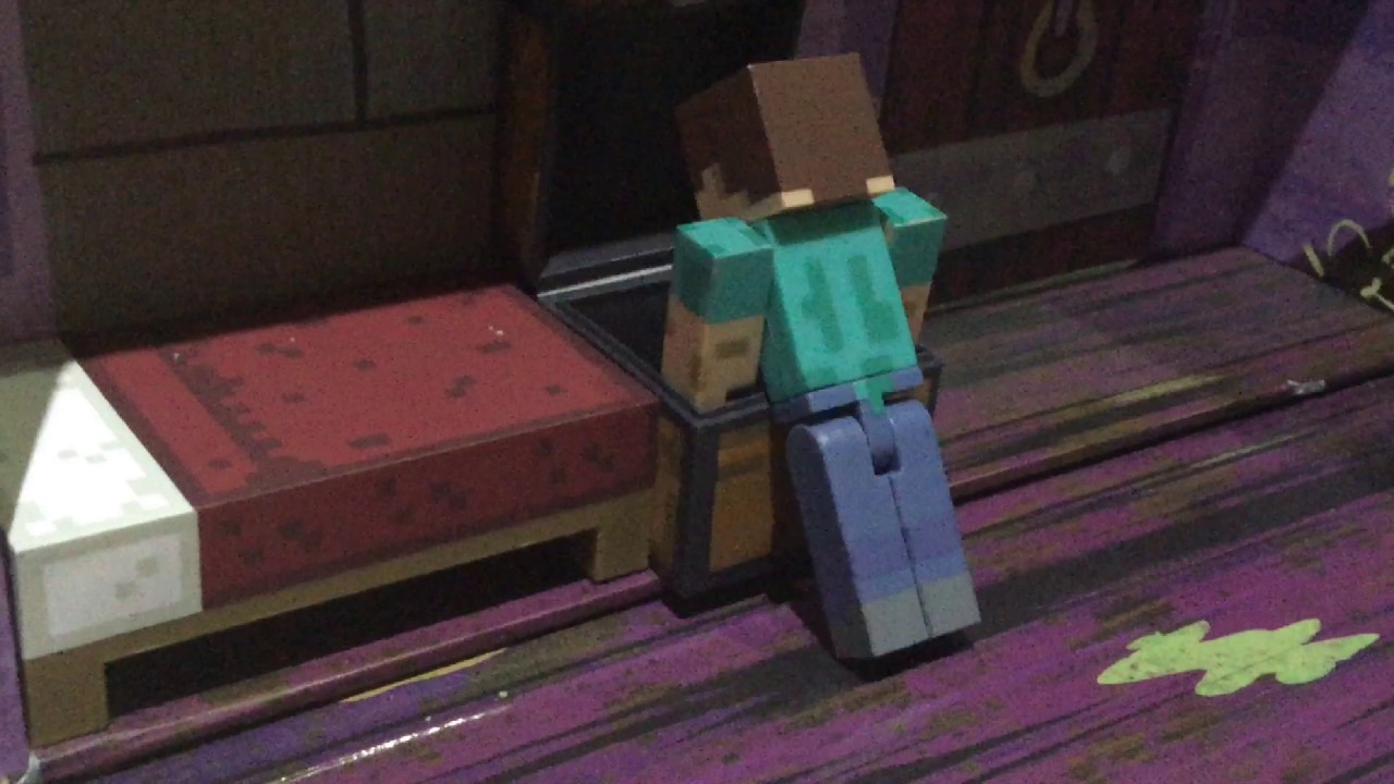 Minecraft stop motion Animation/ mini figures - YouTube