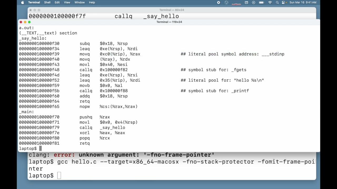 Netsec Tools for Executables 5 - Function Calls and Arguments - YouTube