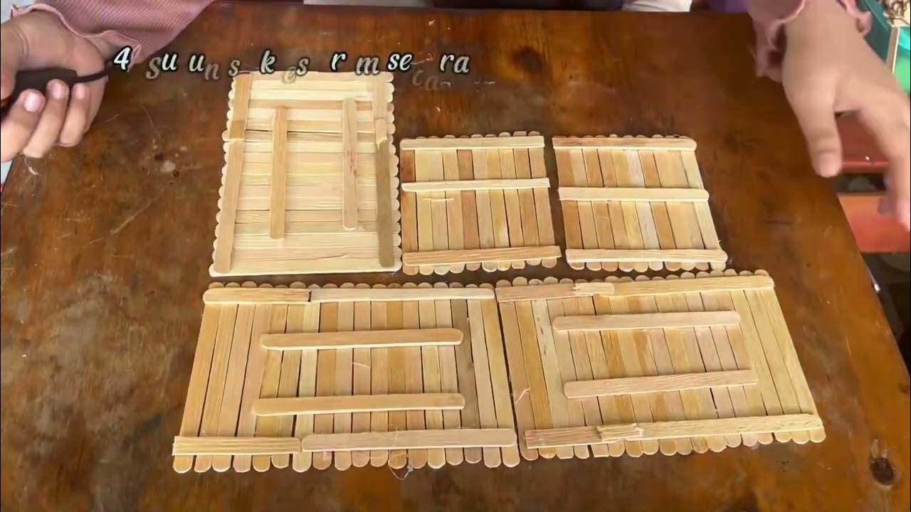 DIY CARA MEMBUAT KOTAK TISU DARI STIK ES KRIM - YouTube