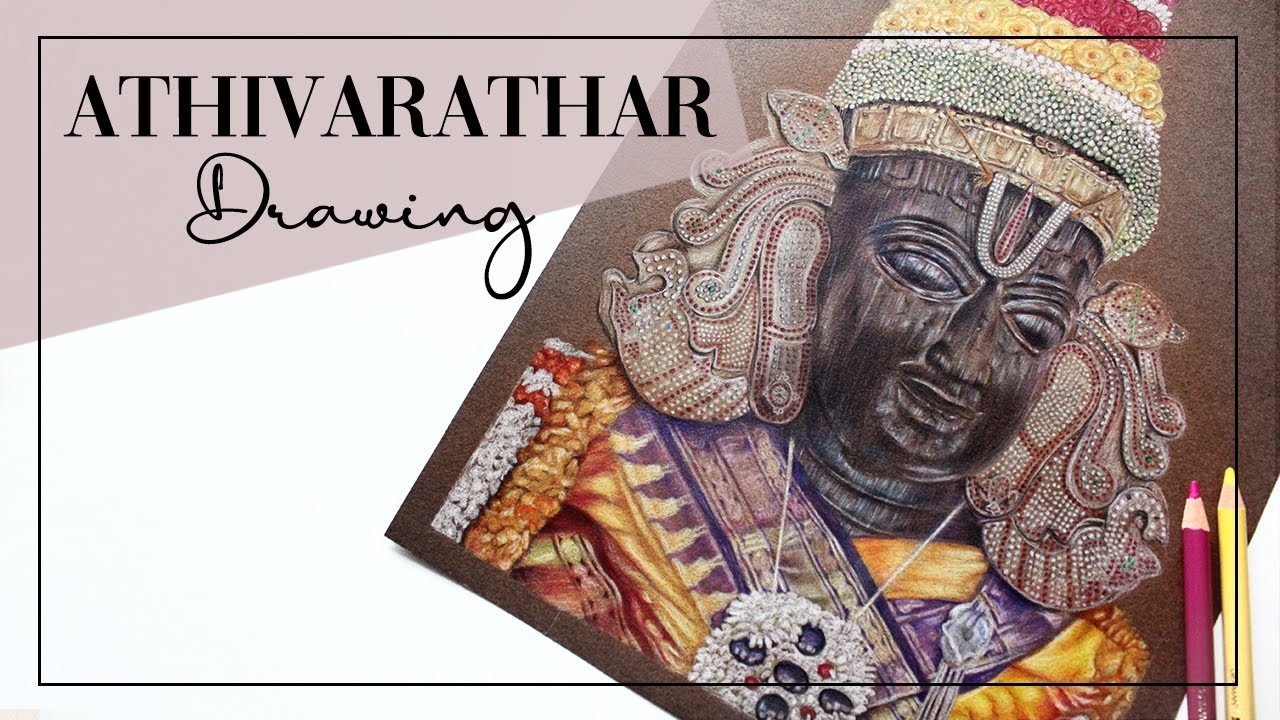 Drawing the Idol of Lord AthiVaradhar (அத்திவரதர்) I Kanchipuram ...