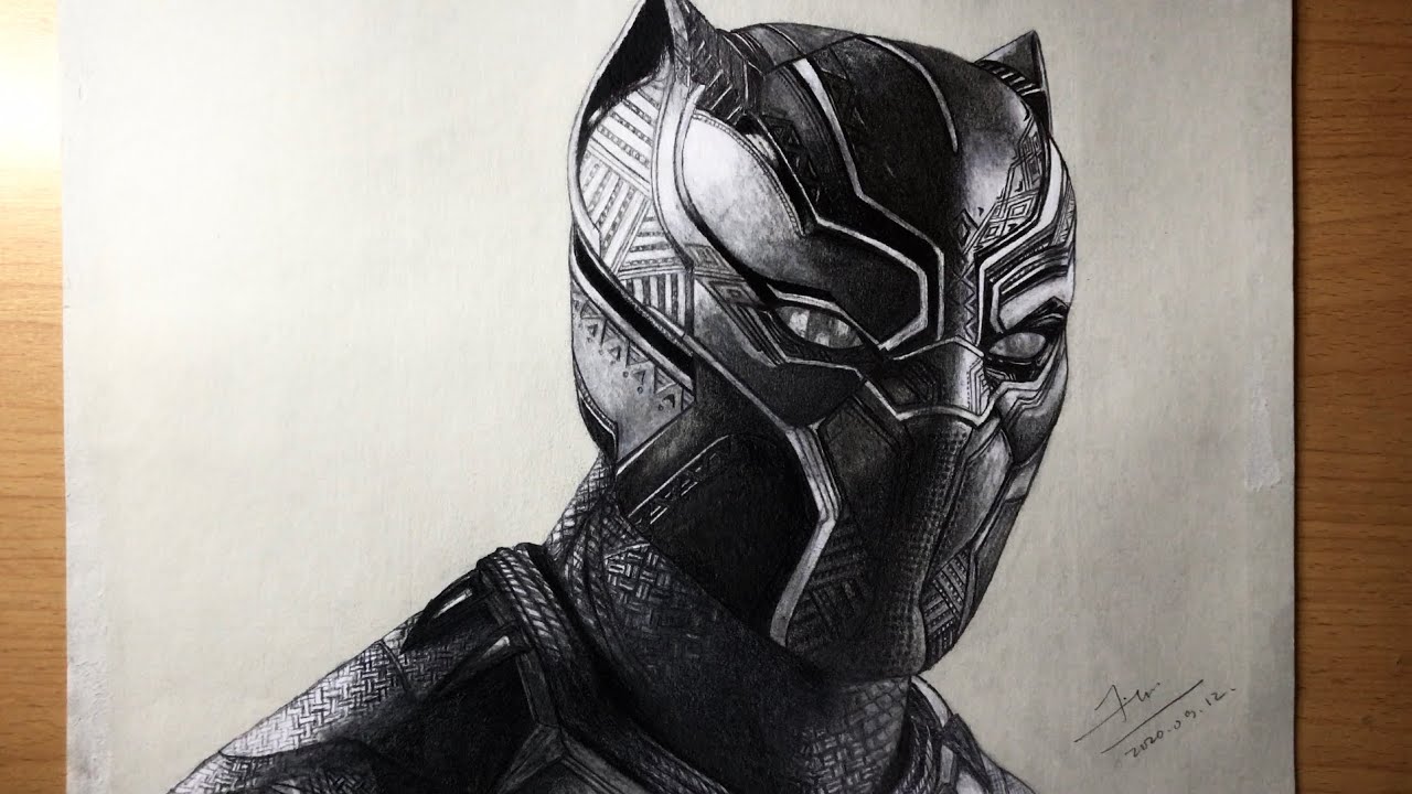 Wakanda Forever | Drawing Black Panther | 繪畫黑豹 - YouTube