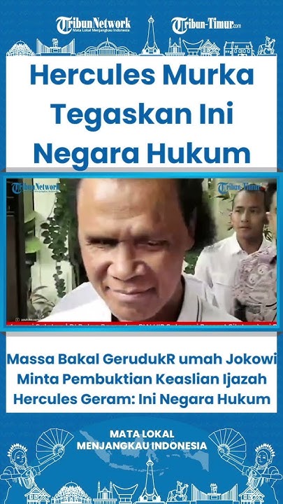 Massa Bakal Geruduk Rumah Jokowi Minta Pembuktian Keaslian Ijazah, Hercules Geram: Ini Negara ...