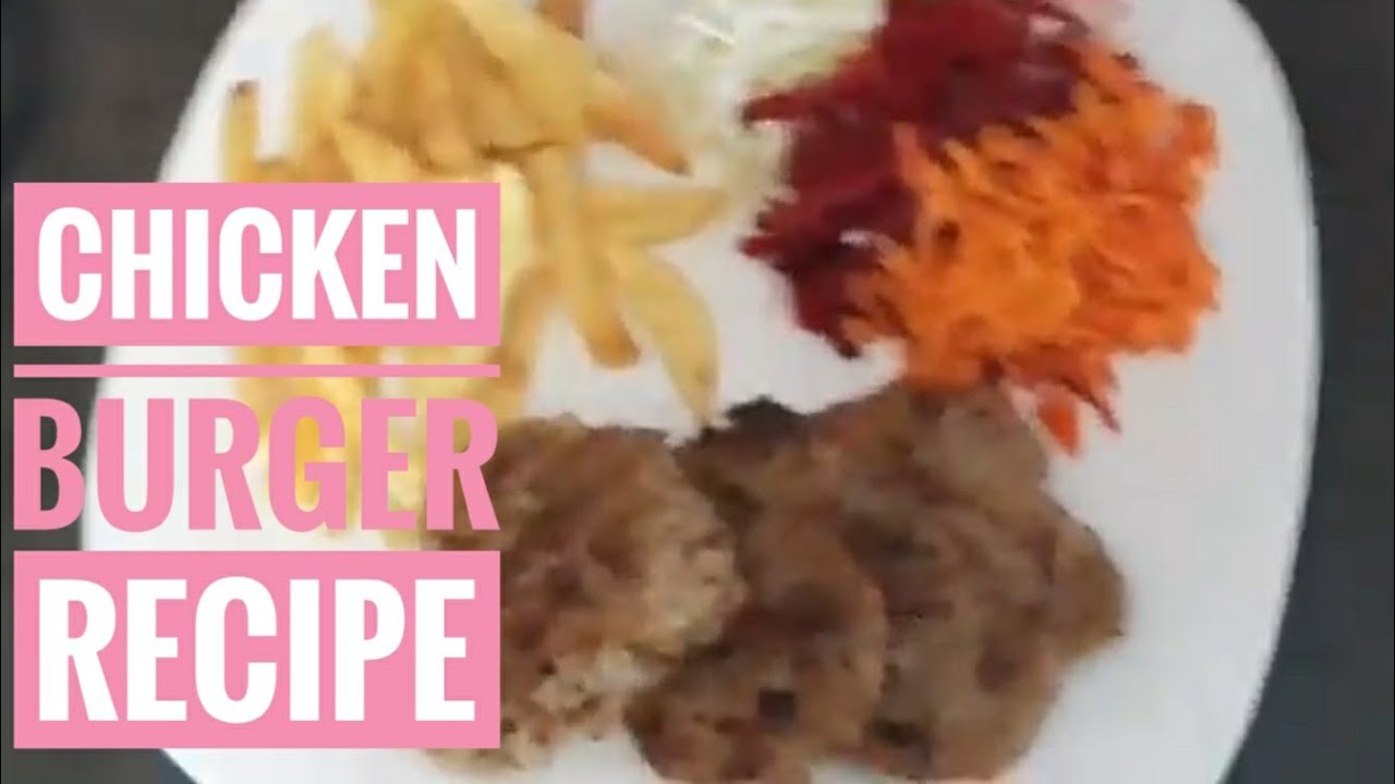 HOW TO MAKE CHICKEN BURGER || EASY BONELESS CHICKEN LEG PATTY|| FOOD ...