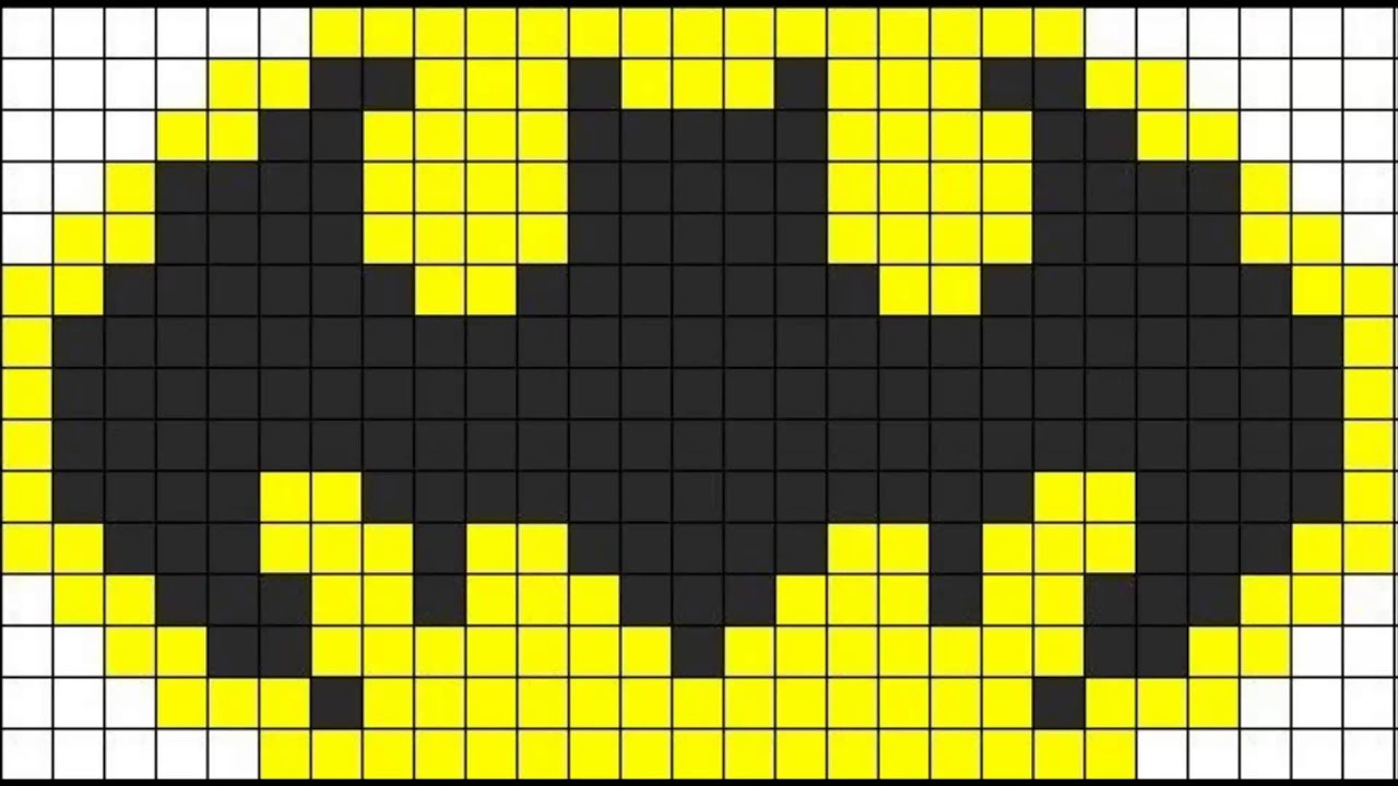 Patrón Hama Beads - Emblema de Batman - YouTube