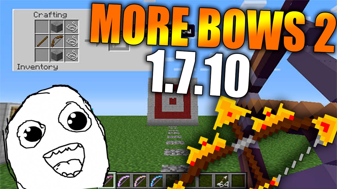 MAS ARCOS EN MINECRAFT Descargar e instalar More Bows Mod 1.7.10 - YouTube