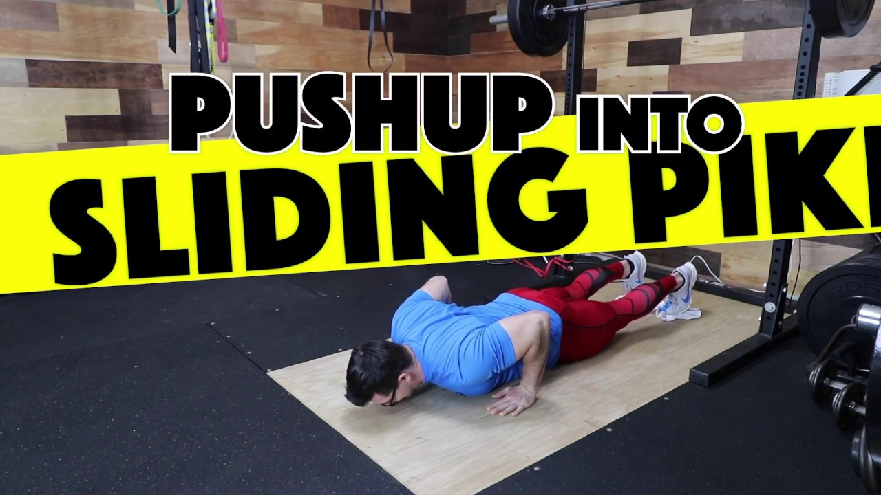 Pushup to Sliding Pike - YouTube
