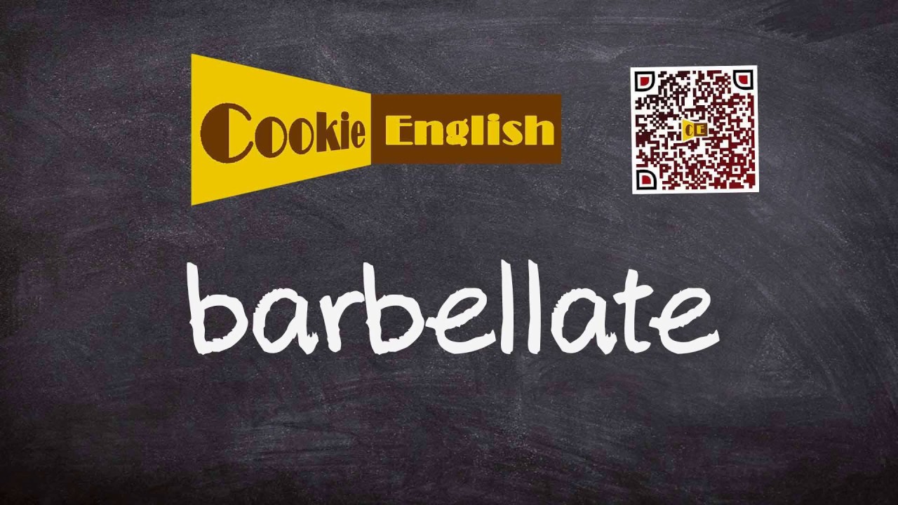 Barbellate Pronunciation, Paraphrase, Listen & Practice - YouTube