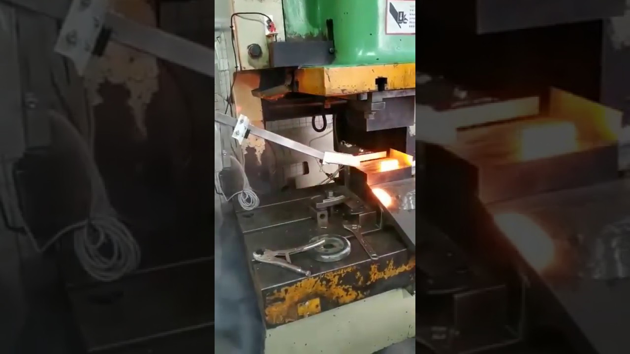 Tunnel type induction forging furnace prior to hot forging application ...
