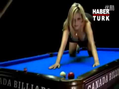 mini etekli ile bilyard shousu