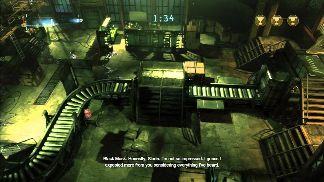 Batman Arkham Origins predator challenge map- Hidden Facility ...