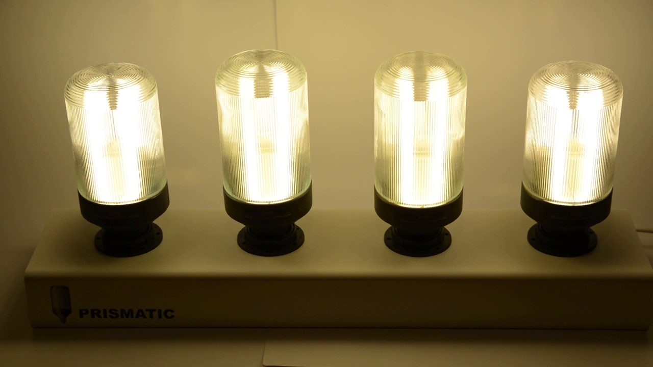 4 PHILIPS *SL bulbs starting up - YouTube