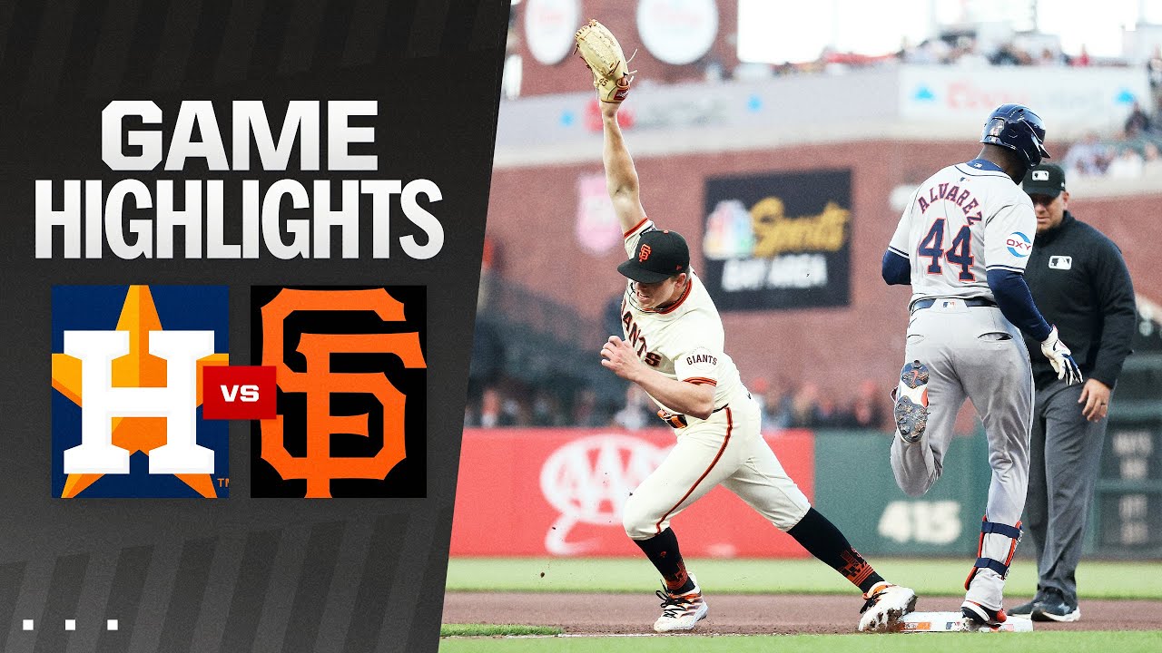 Astros vs. Giants Game Highlights (6/10/24) | MLB Highlights - YouTube