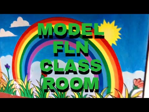 Model FLN Class Room wall painting #video - YouTube