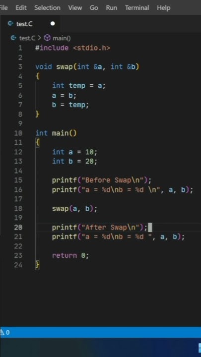 Pass by Value and Pass by Reference in C/C++ #programming #coding #code #c - YouTube