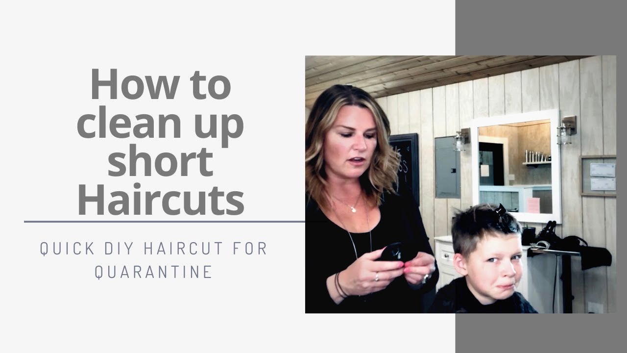 How to clean up those short haircuts - YouTube