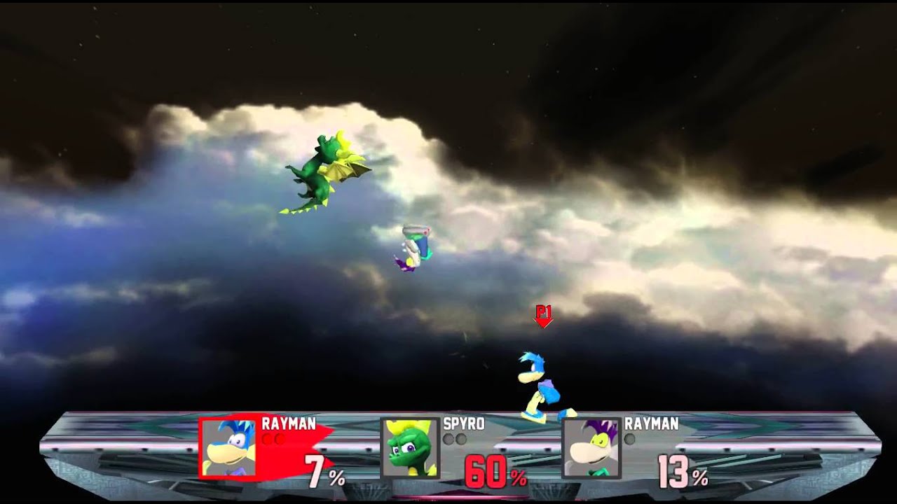 Battle Arena All-Stars - Rayman (Player1) vs Rayman (CPU) vs Spyro (CPU ...