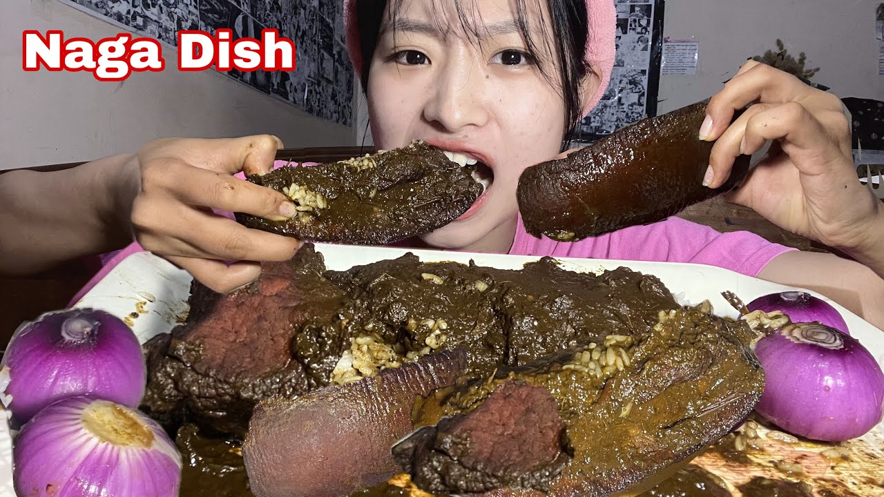 Smoked Pork With Anishi | Naga Dish | - YouTube