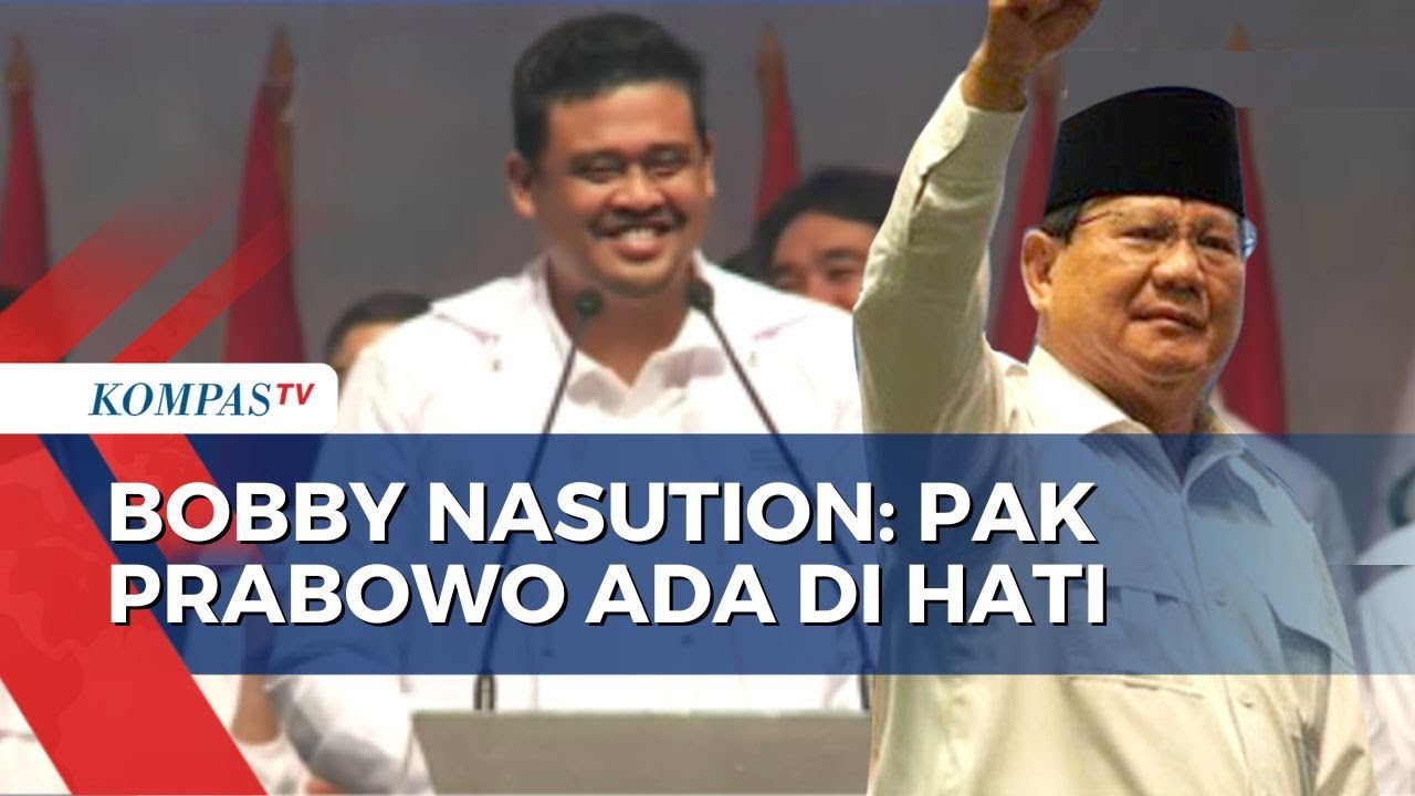 Momen Bobby Nasution Deklarasikan Dukungan untuk Prabowo-Gibran - YouTube