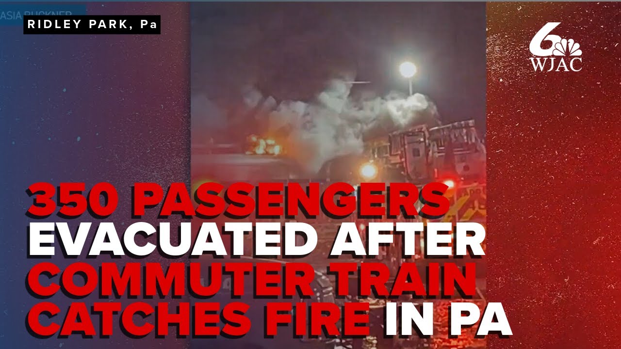 350 passengers evacuated after fire spreads to commuter train in ...