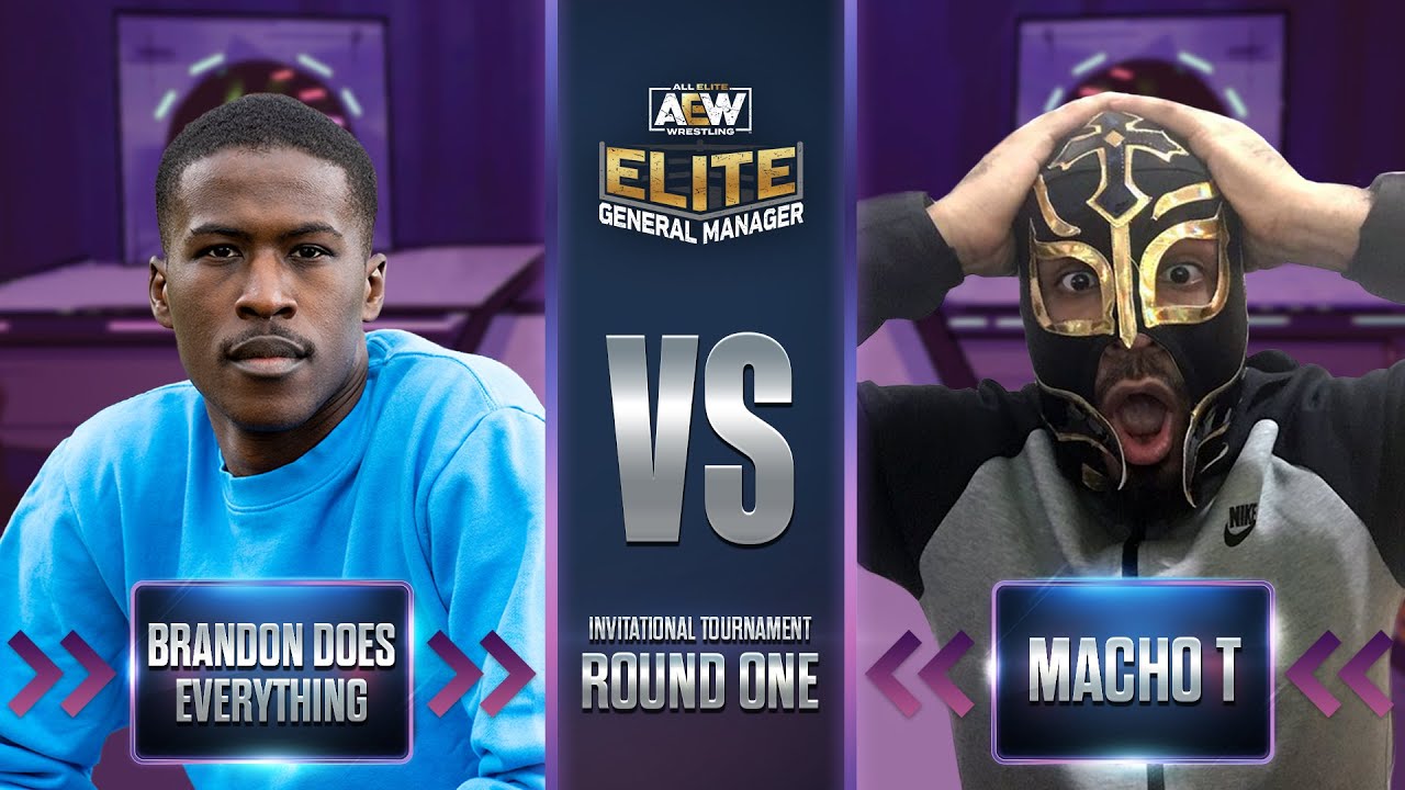 BDE vs Macho T | AEW Elite GM Invitational Tournament | Round 1 (Day 1 ...