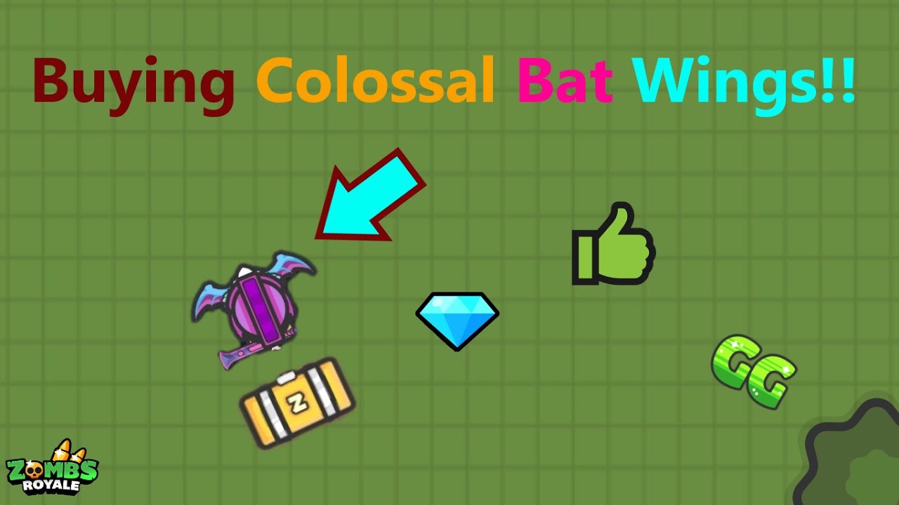 ZombsRoyale! | Buying the new Colossal Bat Wings! *16 KILLS* - YouTube