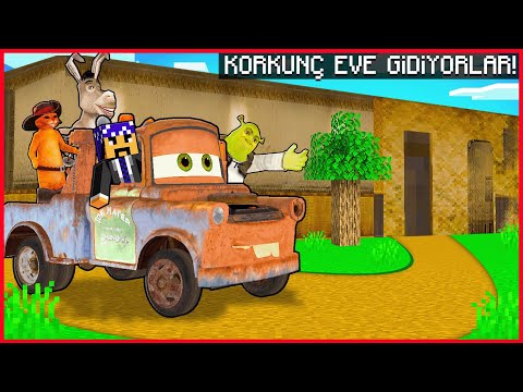 SHREK VE EŞEK KORKUNÇ EVE GİDİYOR! 😱 - Minecraft