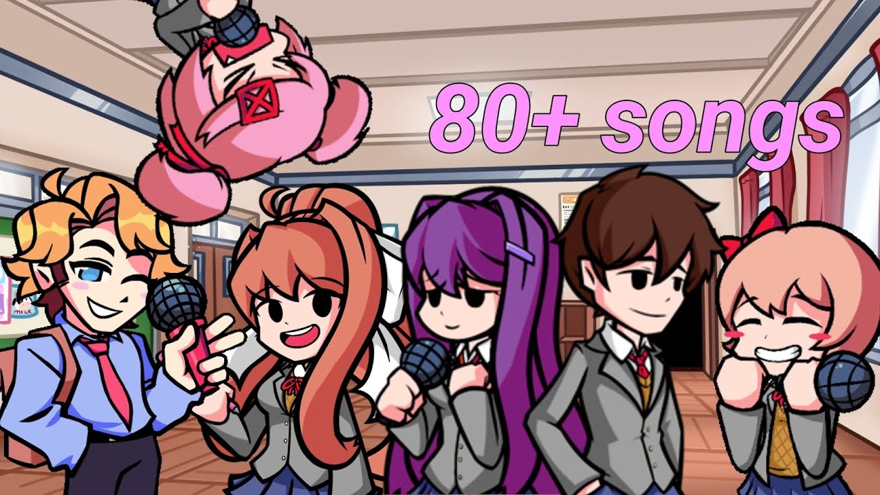 FNF Doki Doki songs covers pack (80+ songs ) (fnf android/PC) - YouTube