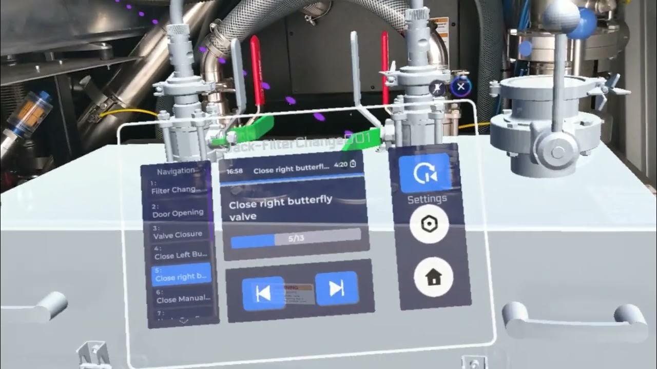 Augmented Reality WEAVR GE M2 3D Printer Filter Change Procedure - YouTube