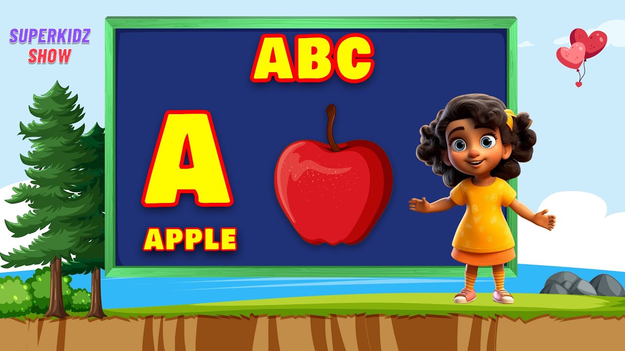 abcd ki padhai | phonic song|a for apple b for ball c for cat| abcd# ...