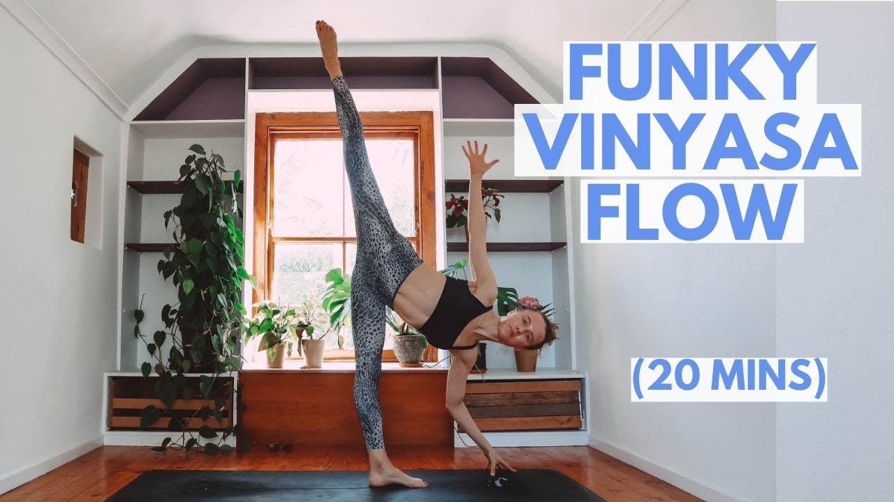 20 Min VINYASA FLOW | Funky Intermediate Yoga Flow - YouTube