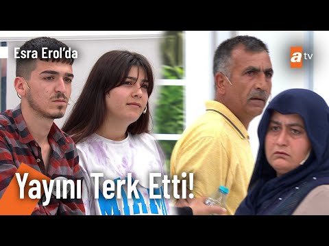 Seher'in babası stüdyoda Batuhan'ın üzerine yürüdü! @EsraErolatv 6 Haziran 2022