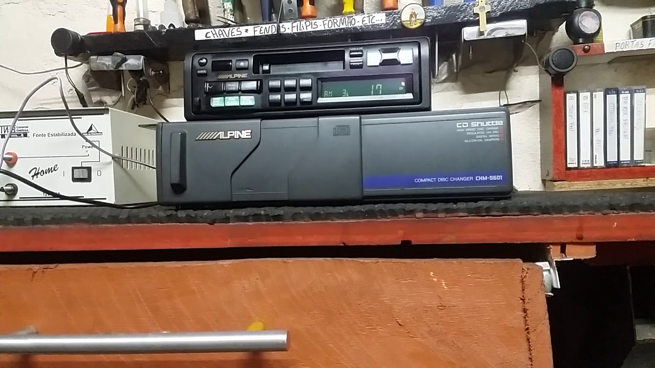 Combo Alpine Rádio toca fitas auto reverse 25w x4 TDM -7531 ...