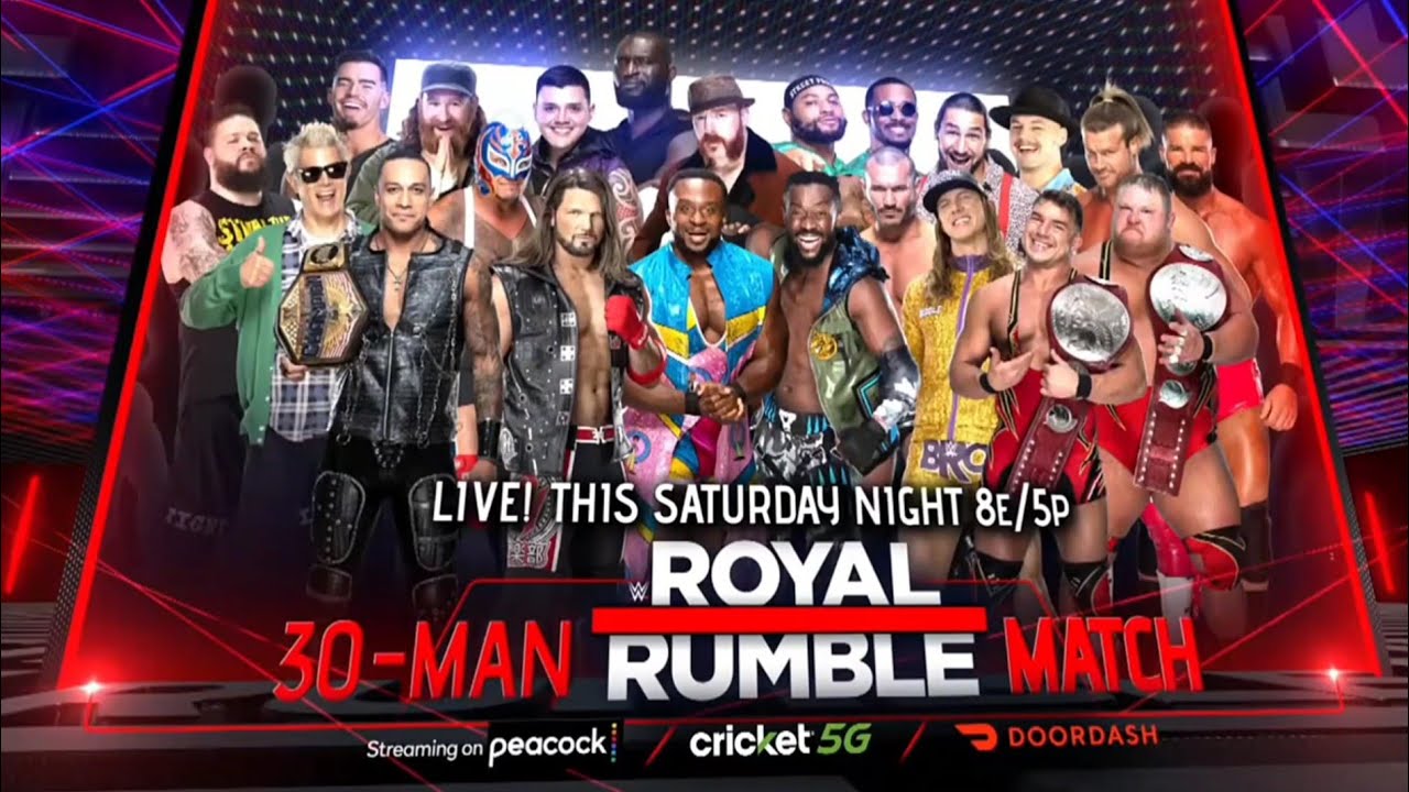 30 - Man Royal Rumble Match: WWE Royal Rumble 2022 - Official Match ...