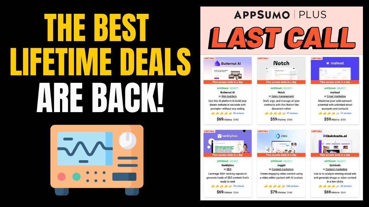 AppSumo Last Call Deals Are Back! [Jan 2025] - YouTube